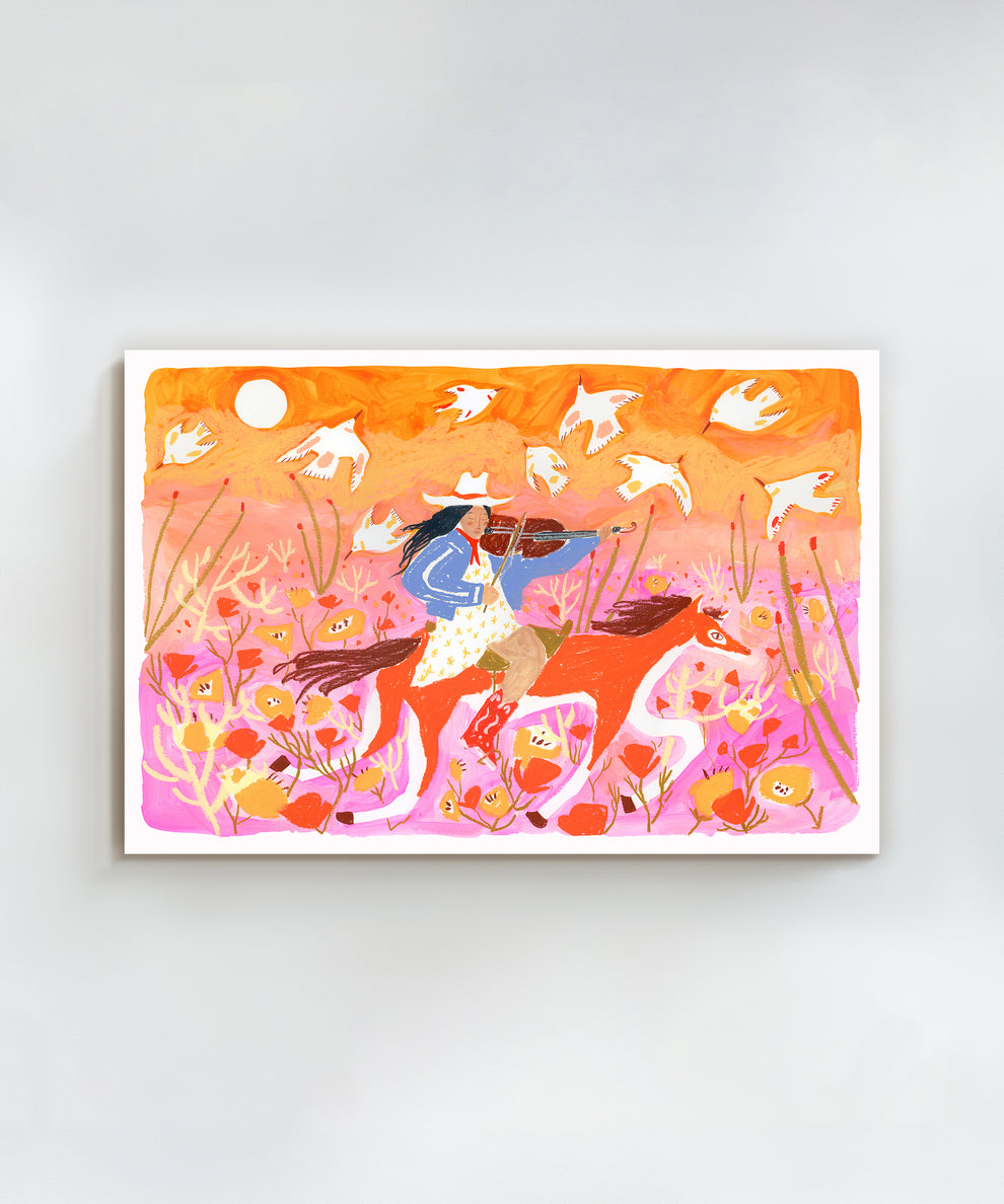 The Birds Danced As She Rode by Melissa Lakey – HeadWestStudio