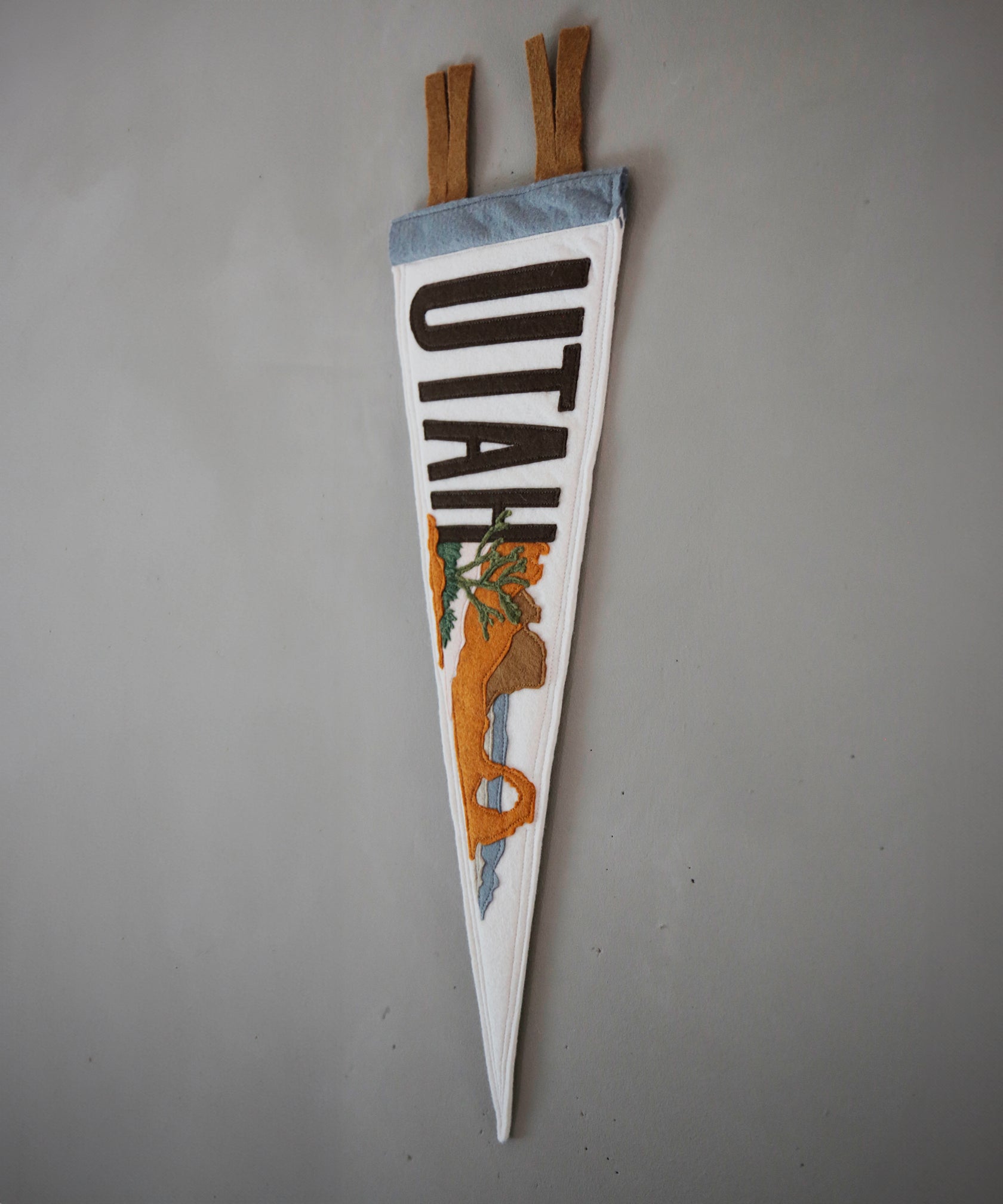 Utah Felt Pennant by Head West Studio – HeadWestStudio