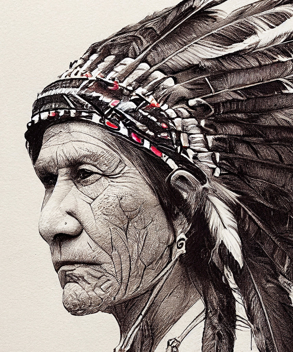 Native American Chief Portrait – HeadWestStudio