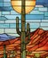 Stained Glass Landscape #2 - Arizona – HeadWestStudio